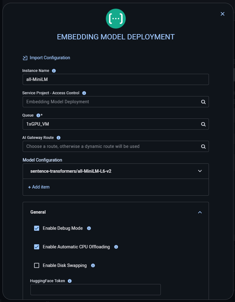 Embedding Model Deployment | ClearML