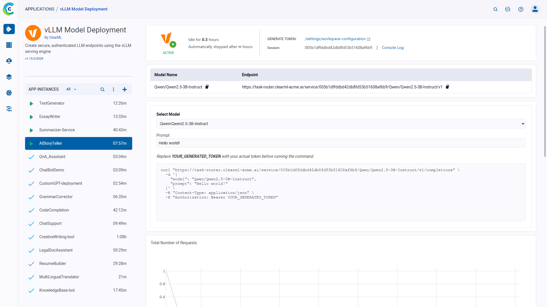 vLLM Model Deployment | ClearML