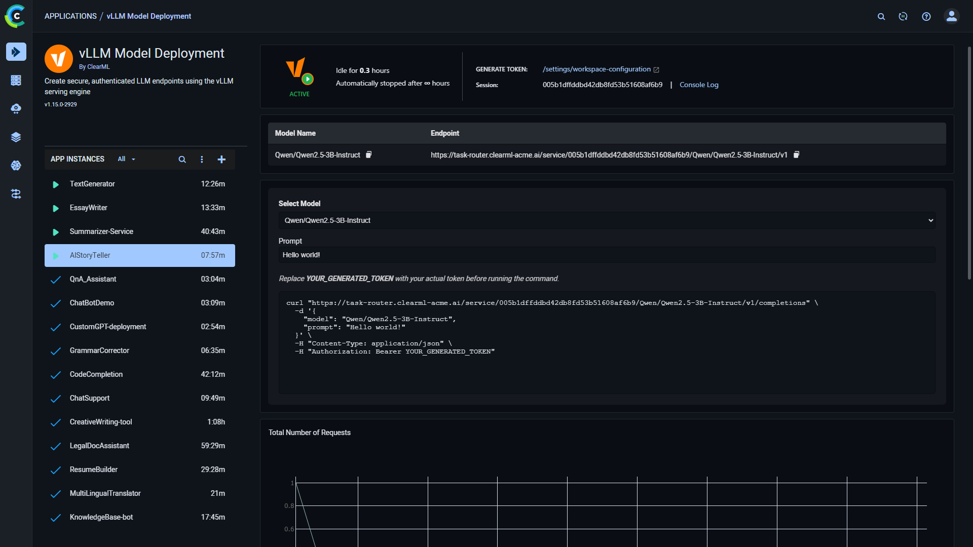 vLLM Model Deployment | ClearML