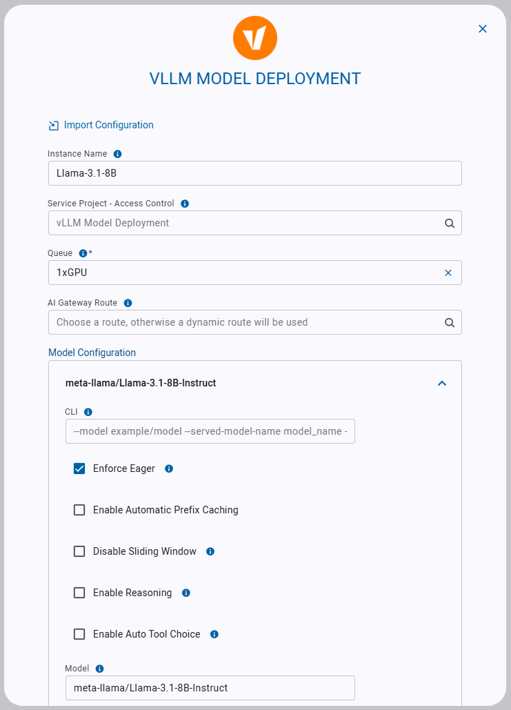 vLLM Model Deployment | ClearML