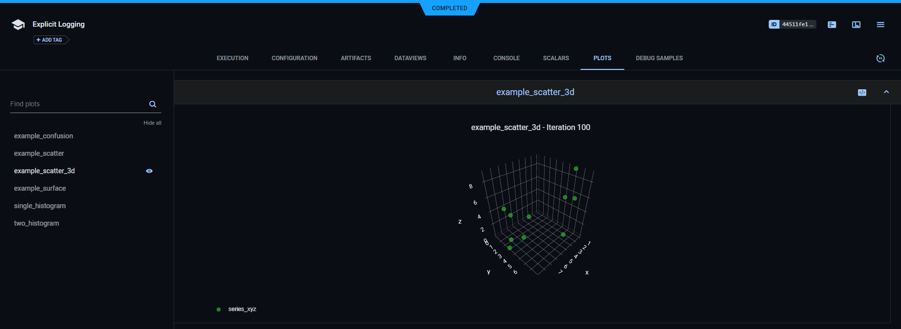 Using Logger - Jupyter Notebook | ClearML
