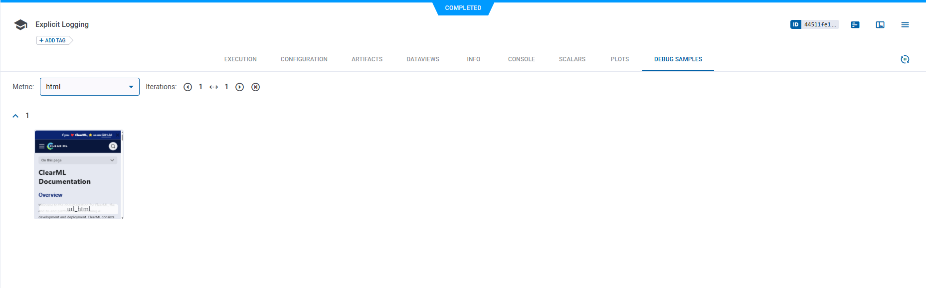 Using Logger - Jupyter Notebook | ClearML