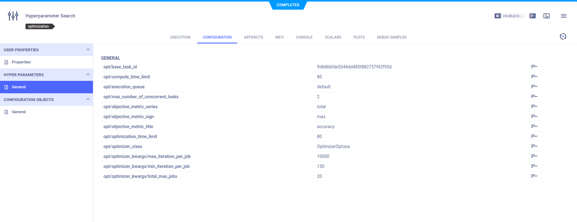 Image Hyperparameter Optimization - Jupyter Notebook | ClearML