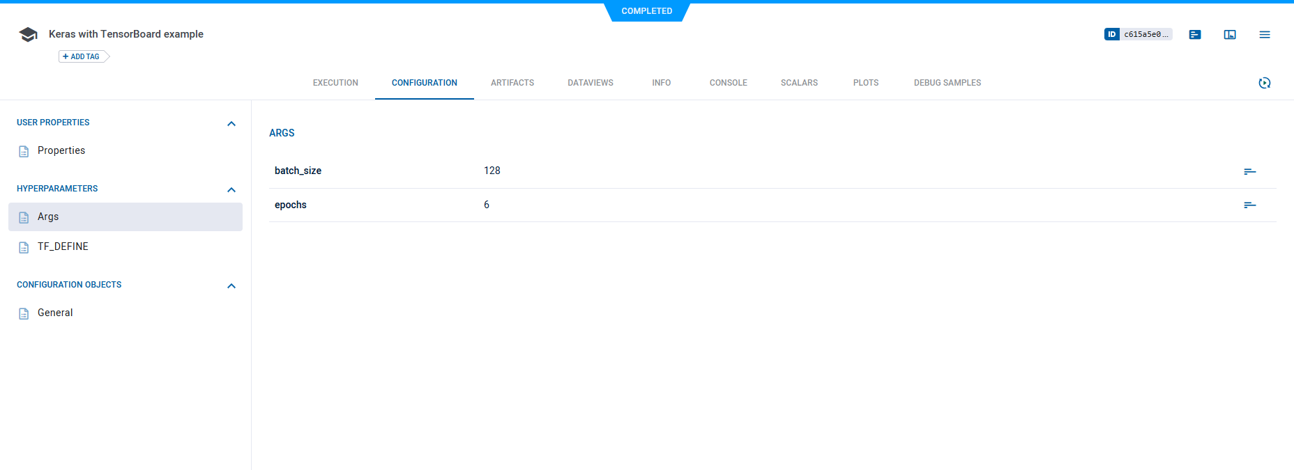 Keras with TensorBoard | ClearML