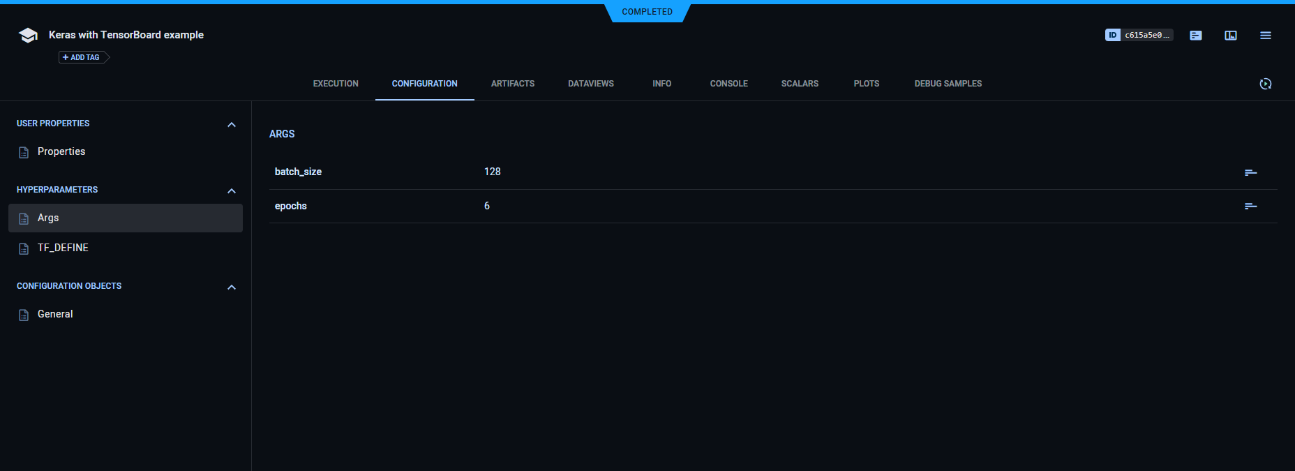 Keras with TensorBoard | ClearML