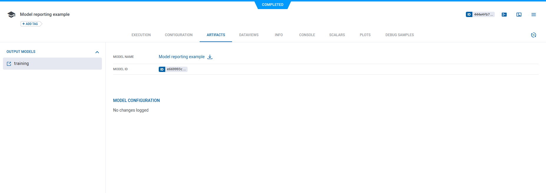 Model Reporting | ClearML