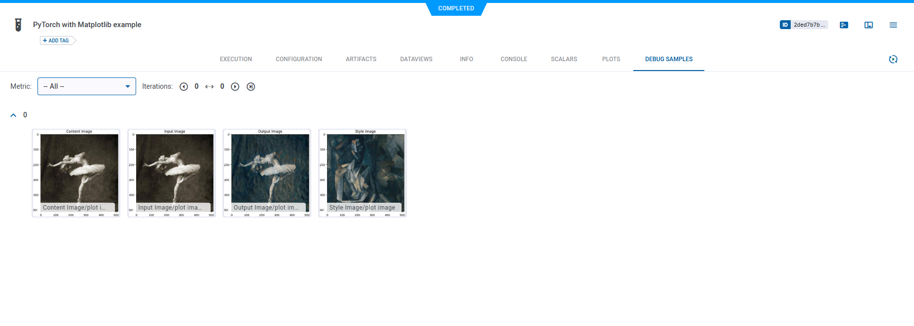 PyTorch with Matplotlib | ClearML
