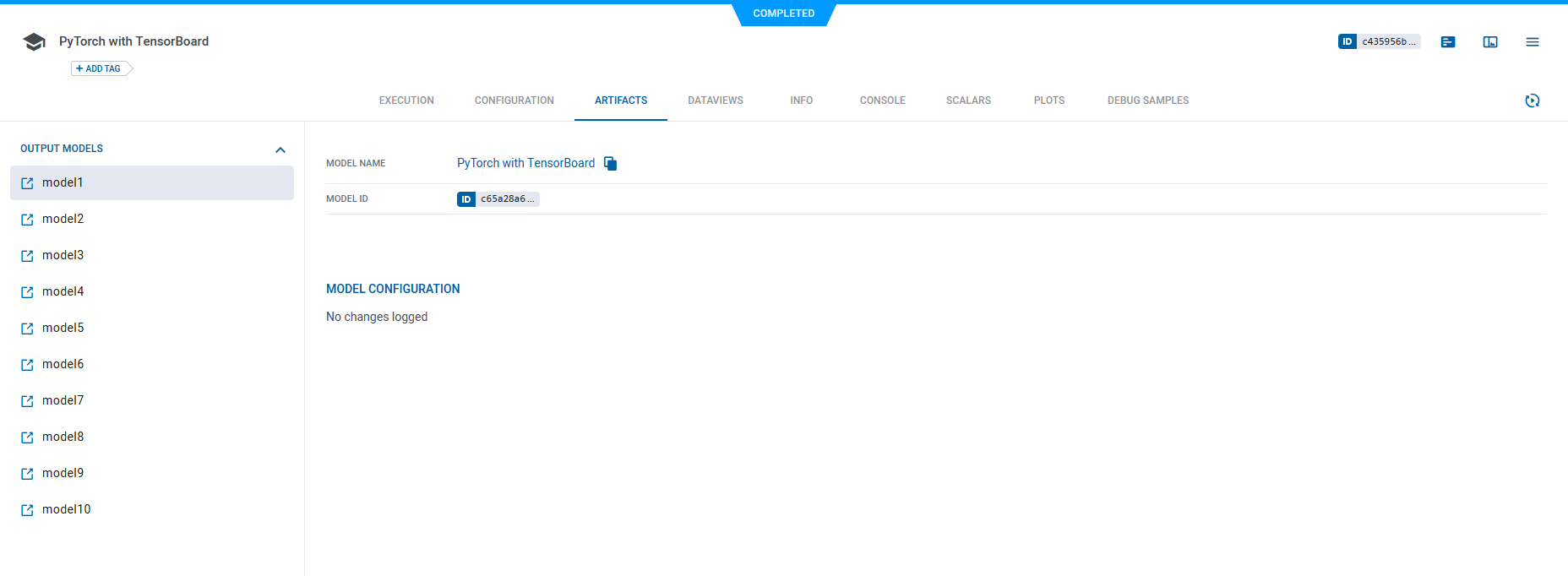 PyTorch with TensorBoard | ClearML