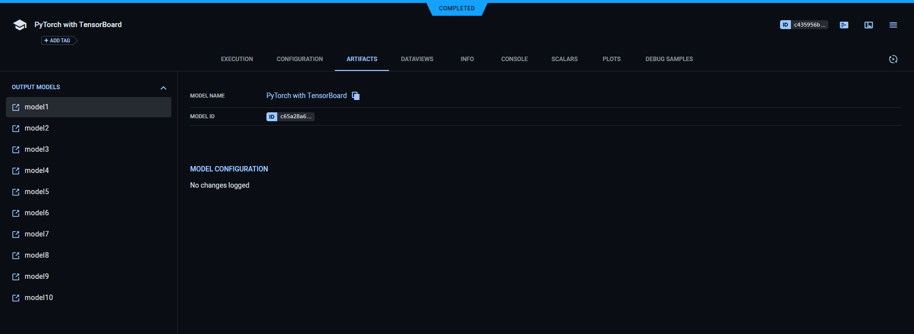 PyTorch with TensorBoard | ClearML