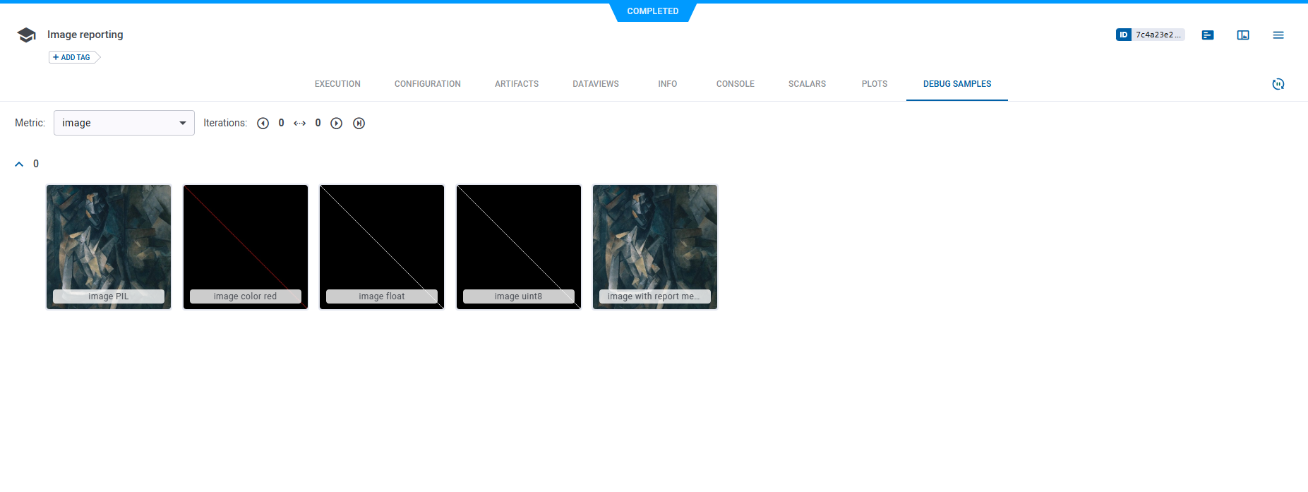 Image Reporting | ClearML