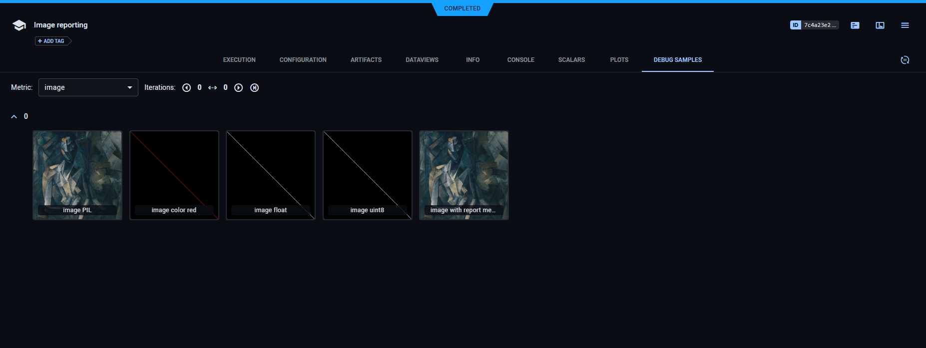 Image Reporting | ClearML