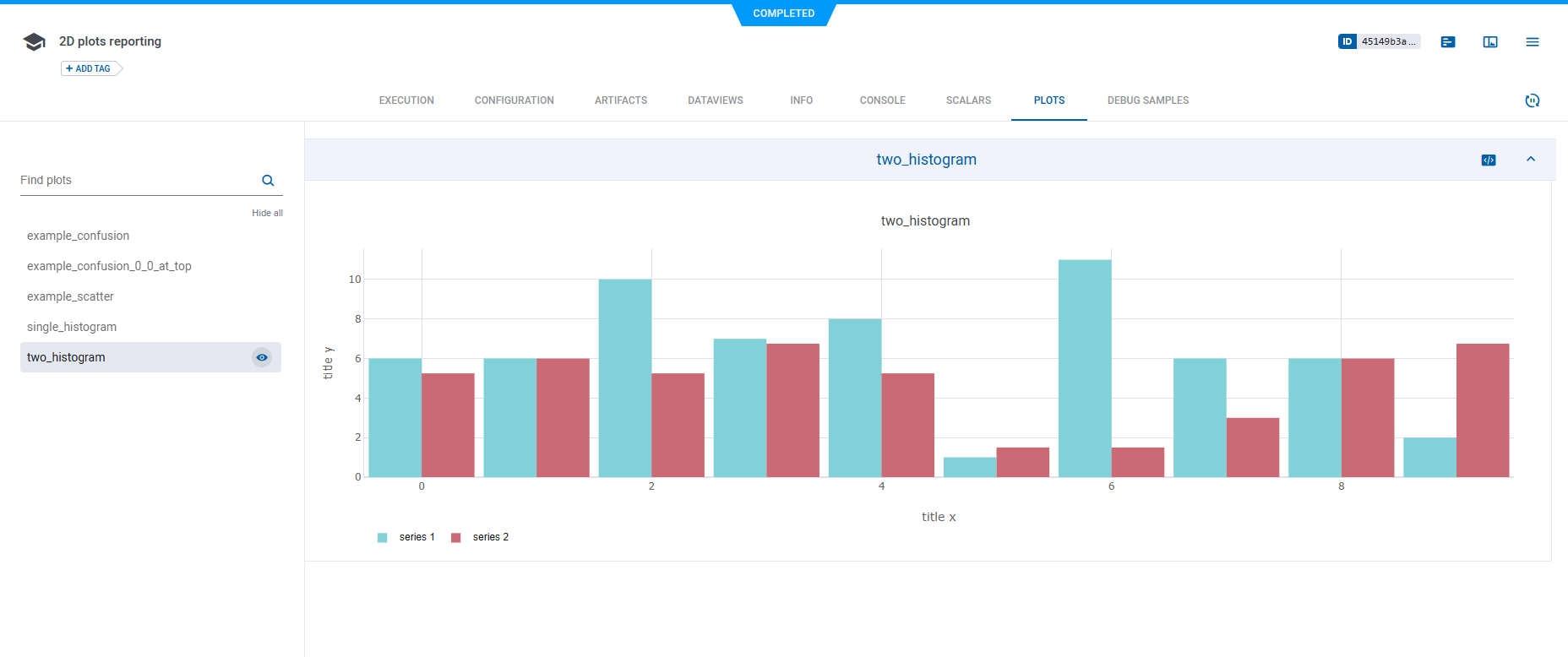 2D Plots Reporting | ClearML