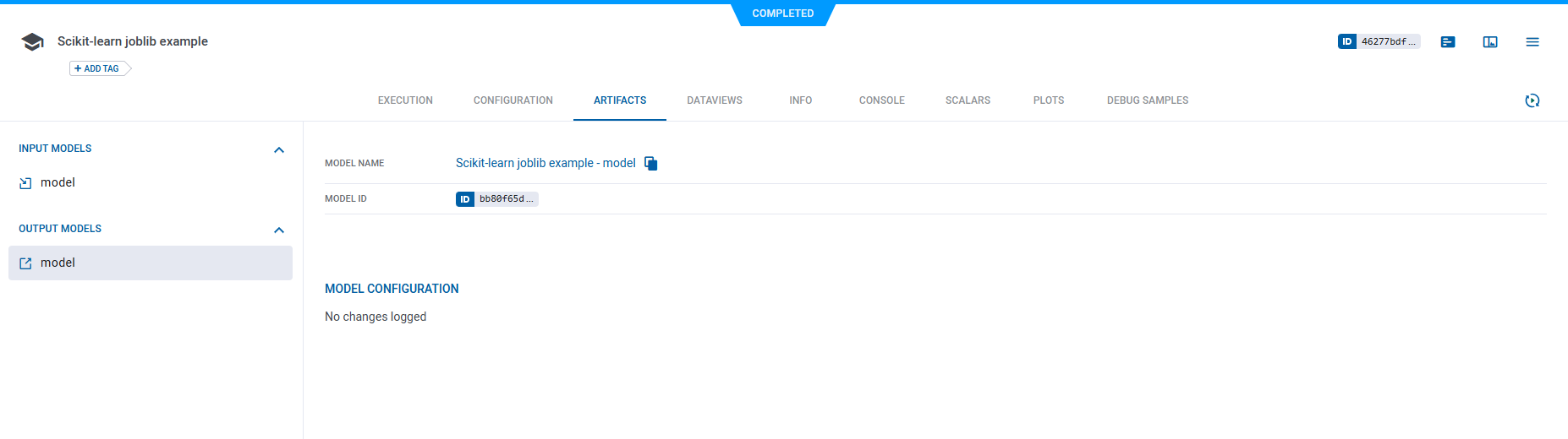 scikit-learn with Joblib | ClearML