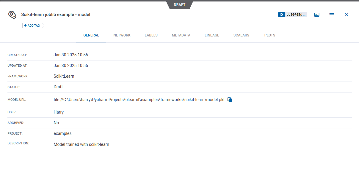 scikit-learn with Joblib | ClearML