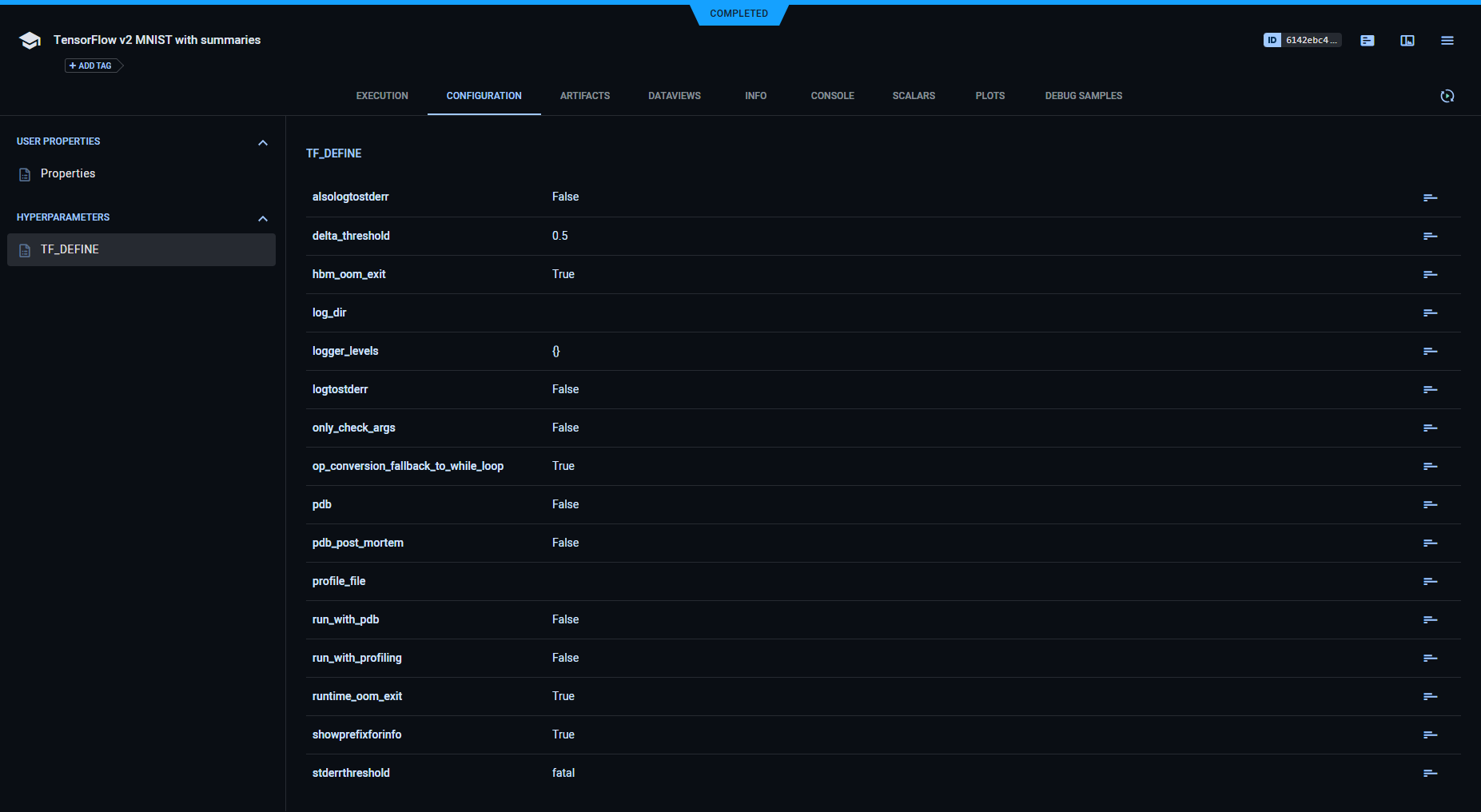TensorFlow MNIST | ClearML