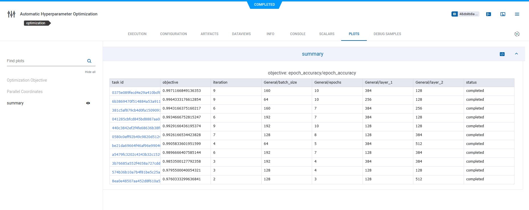 Hyperparameter Optimization | ClearML