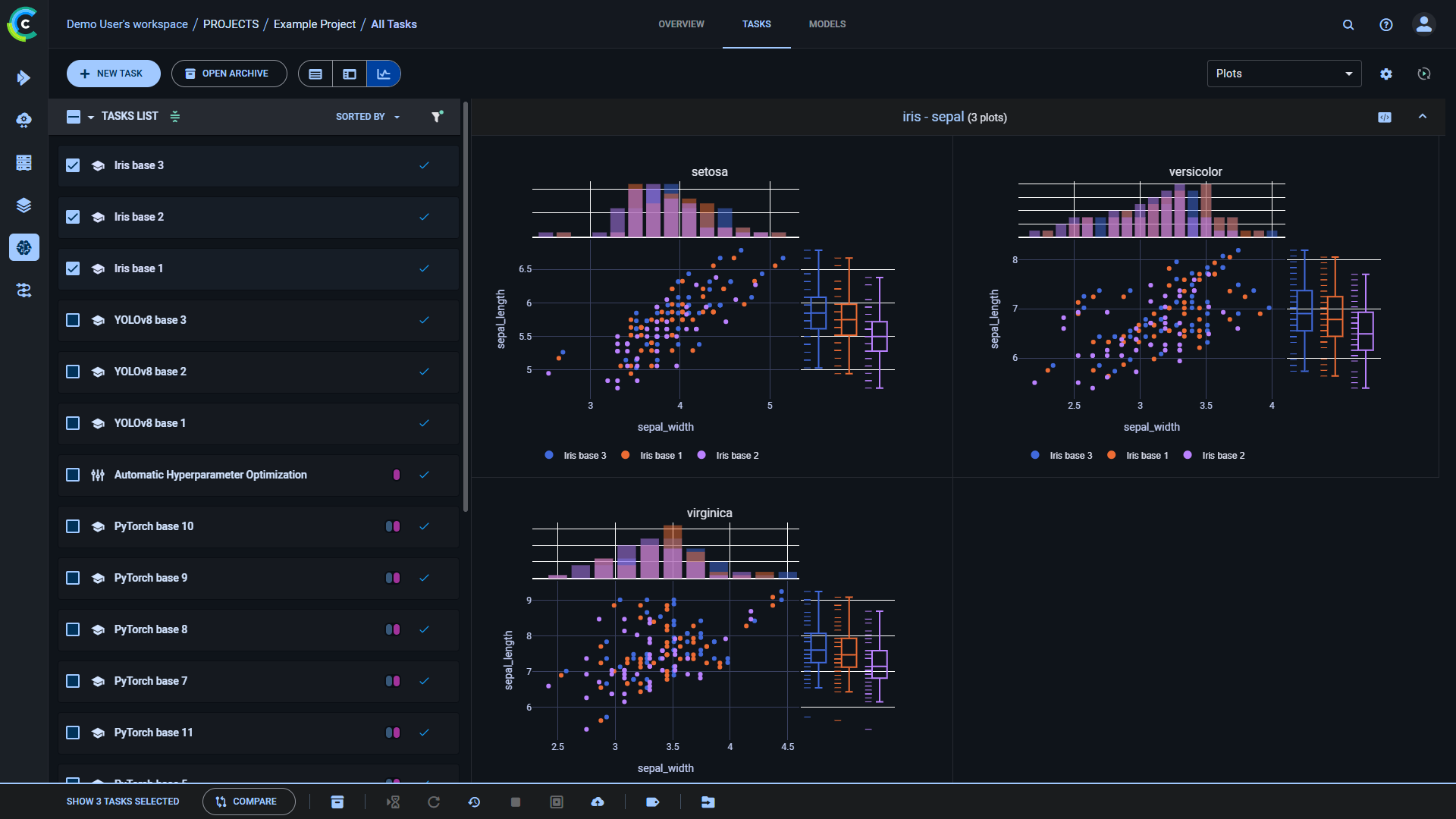 The Task Table | ClearML