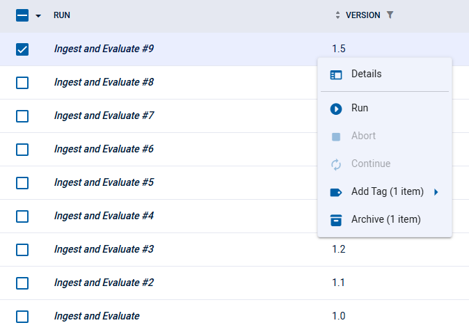 The Pipeline Run Table | ClearML
