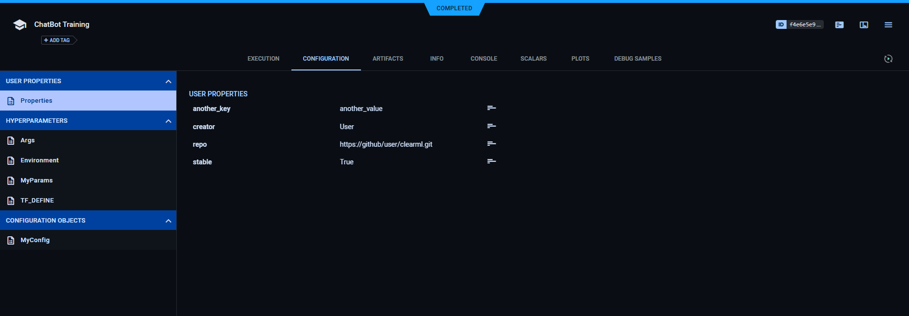 Tracking Tasks and Visualizing Results | ClearML