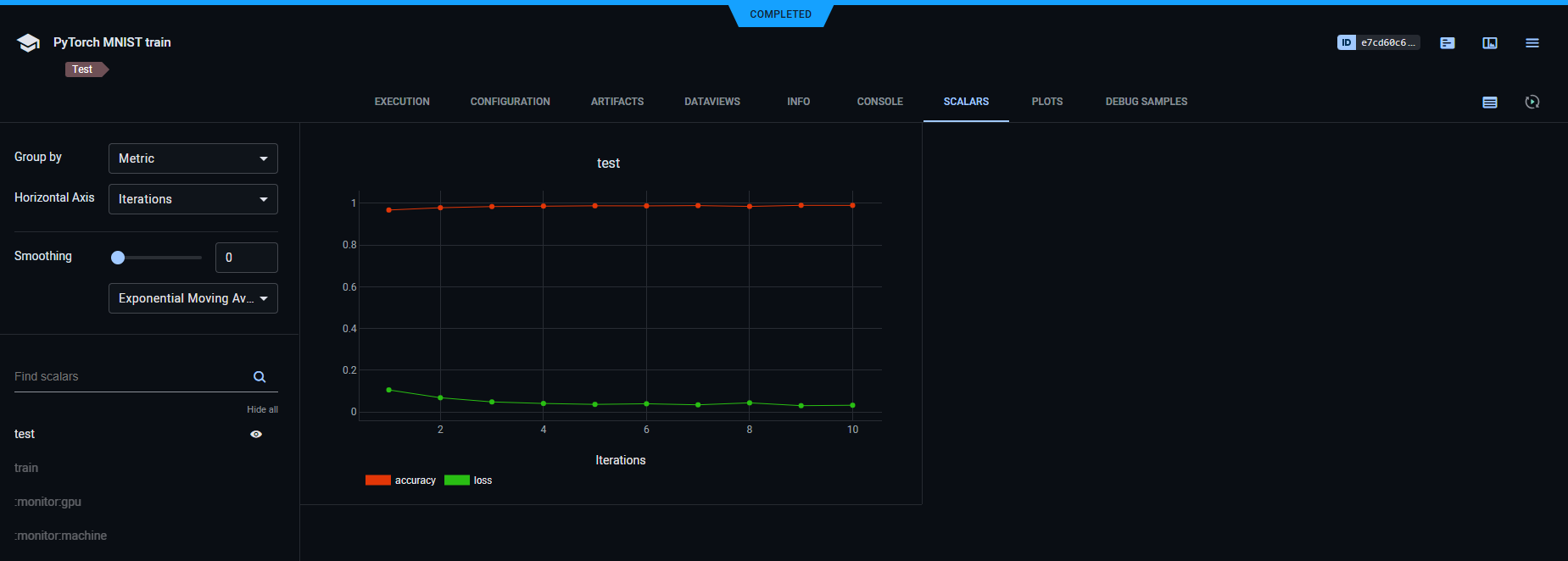 Tracking Tasks and Visualizing Results | ClearML