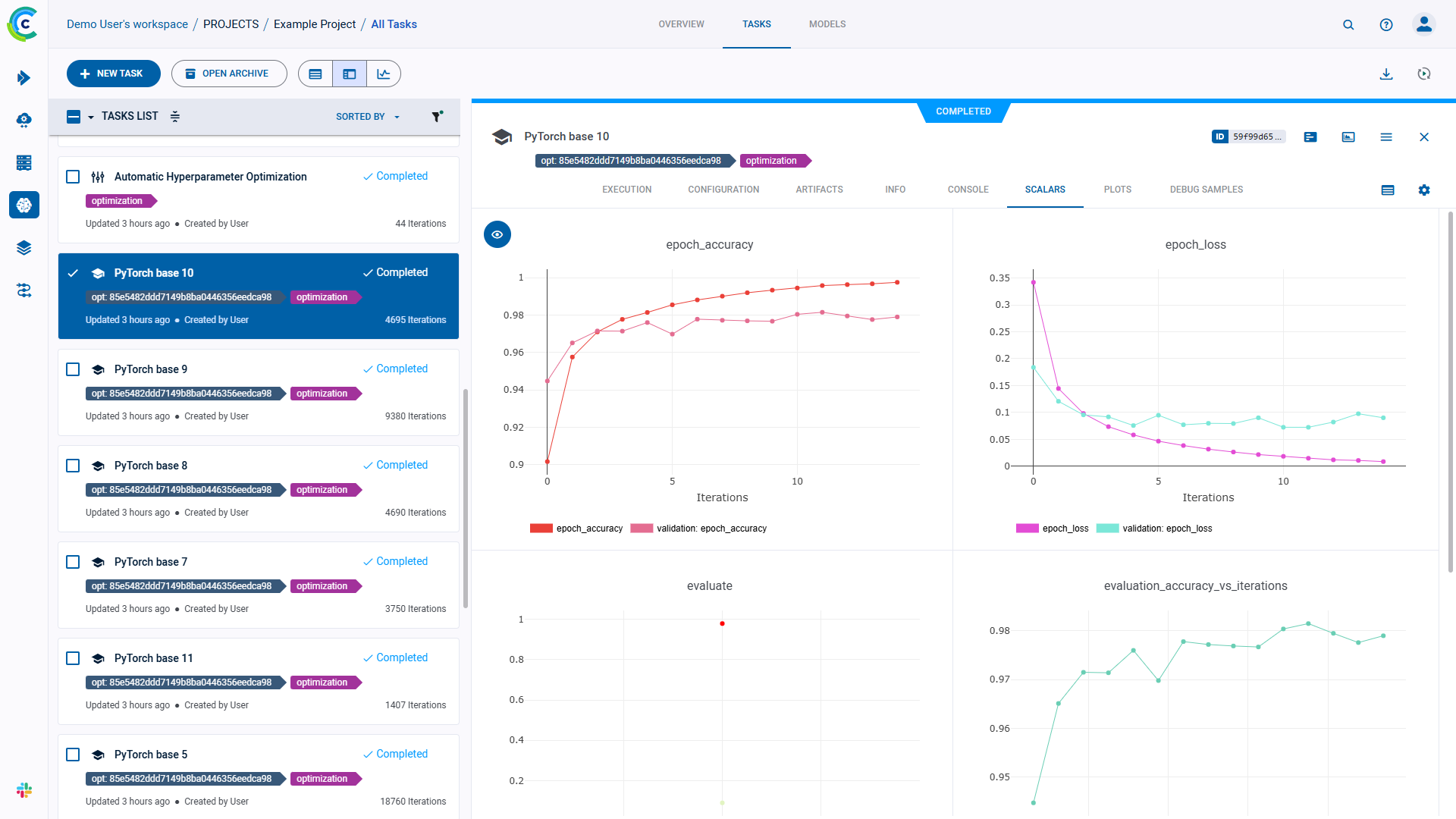 Auto-logging Experiments | ClearML
