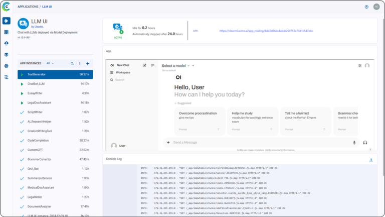GenAI App Engine | Deploy & Scale LLMs Effortlessly | ClearML